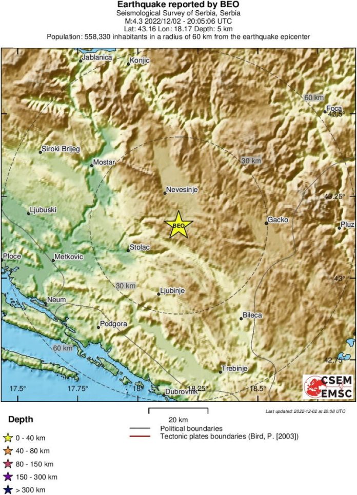 Jak potres pogodio istočnu Hercegovinu, osjetio se i u Neretvanskoj ...